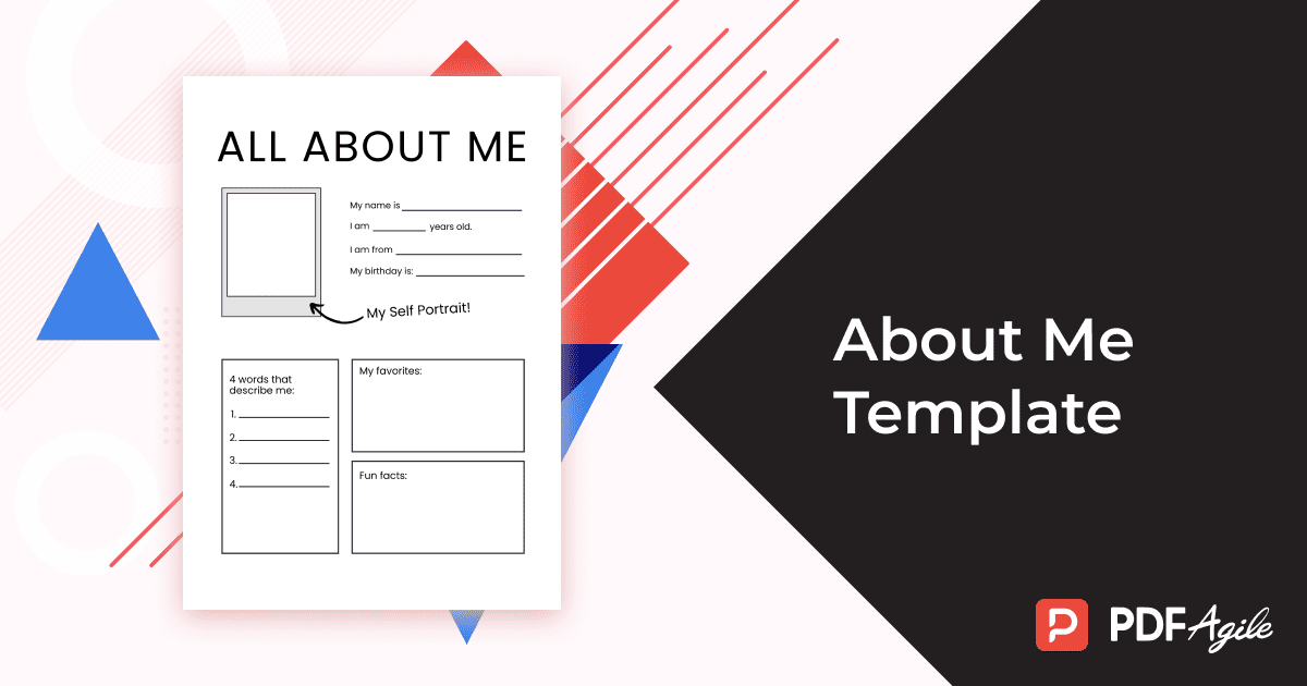 About Me Template in PDF Format | Free Download