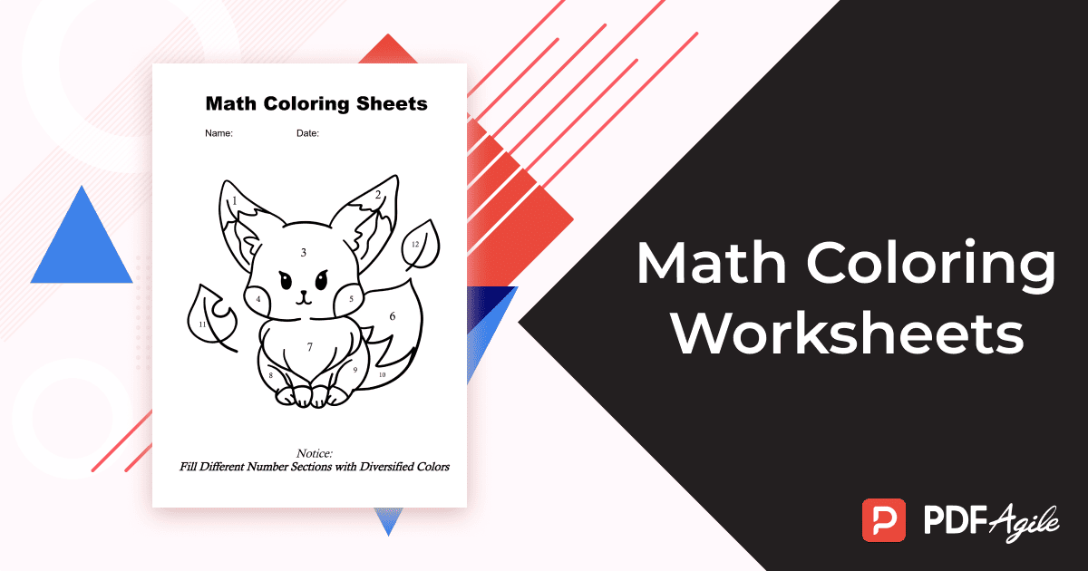 Math Coloring Worksheets: Printable Coloring Pages