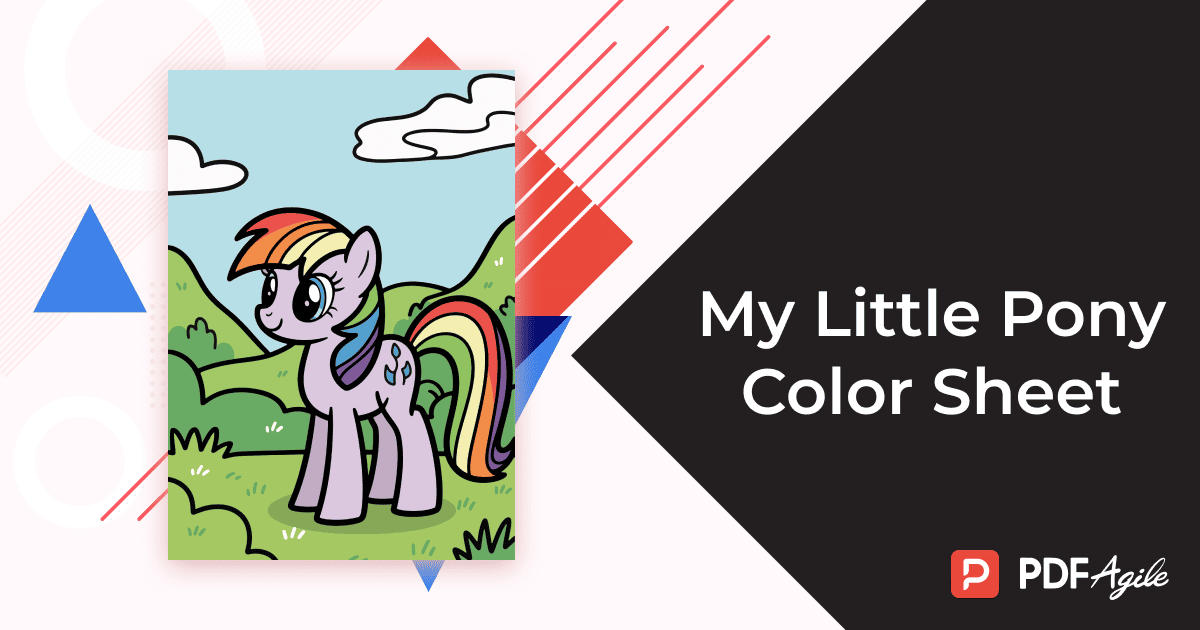 My Little Pony Color Sheets: Printable Equestria