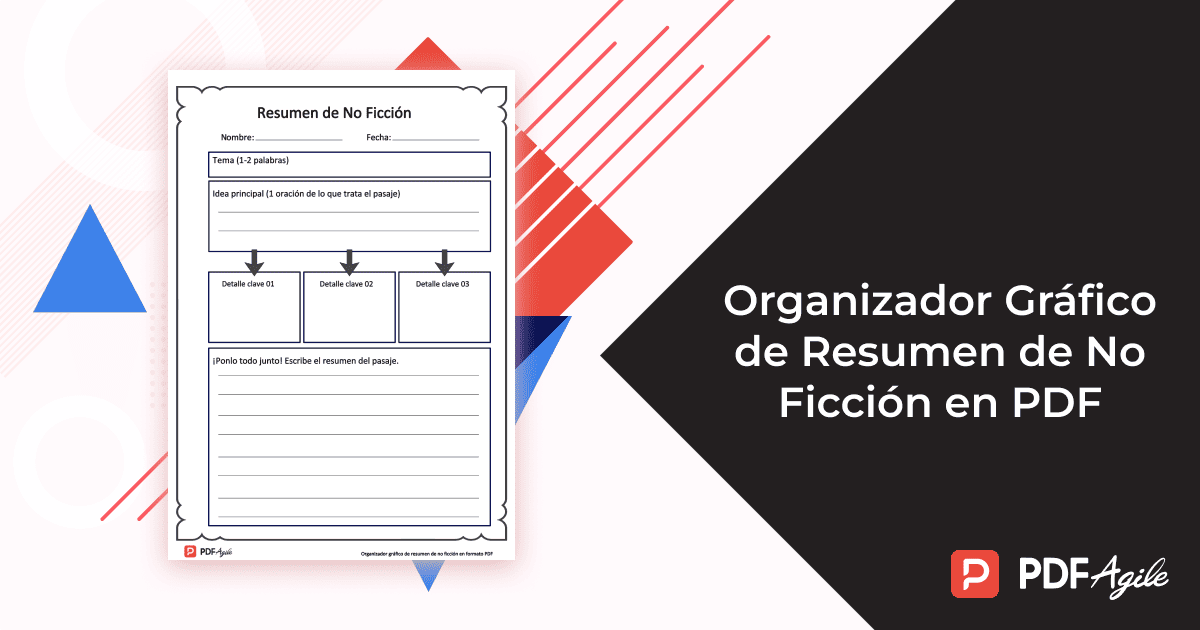 Organizador Gráfico de Resumen de No Ficción en PDF | PDF Agile