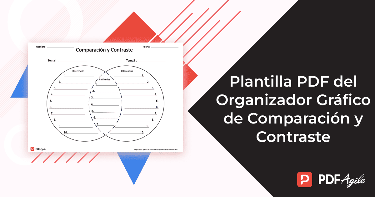 Organizador Gráfico de Comparación y Contraste en PDF | PDF Agile