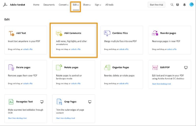 How To Add Comments On A PDF On Windows Online Mac Chrome Google Drive And SharePoint PDF 