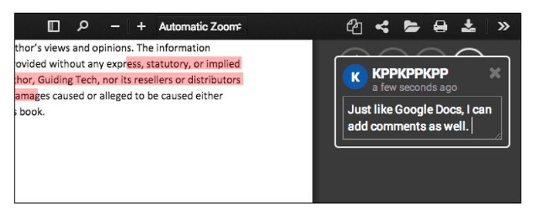 How To Add Comments On A PDF On Windows Online Mac Chrome Google Drive And SharePoint PDF 