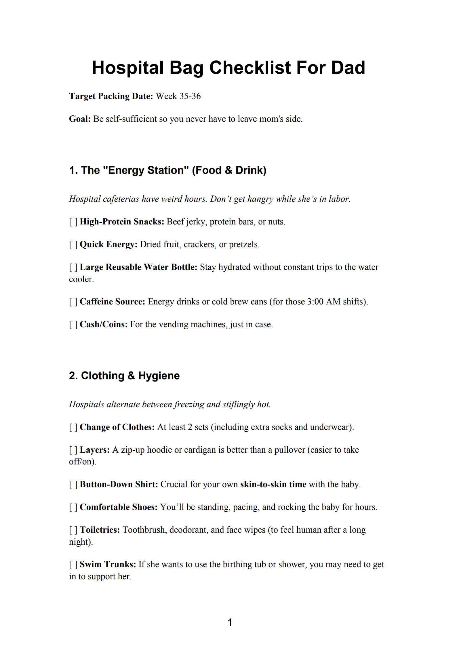 Hospital Bag Checklist: An Ultimate Guide for Mom and Dad