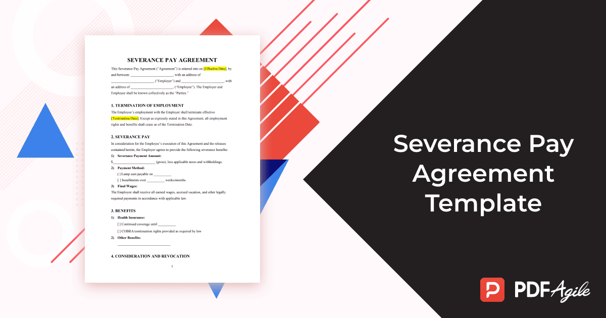 Create Severance Pay Agreement in Minutes | PDF Agile