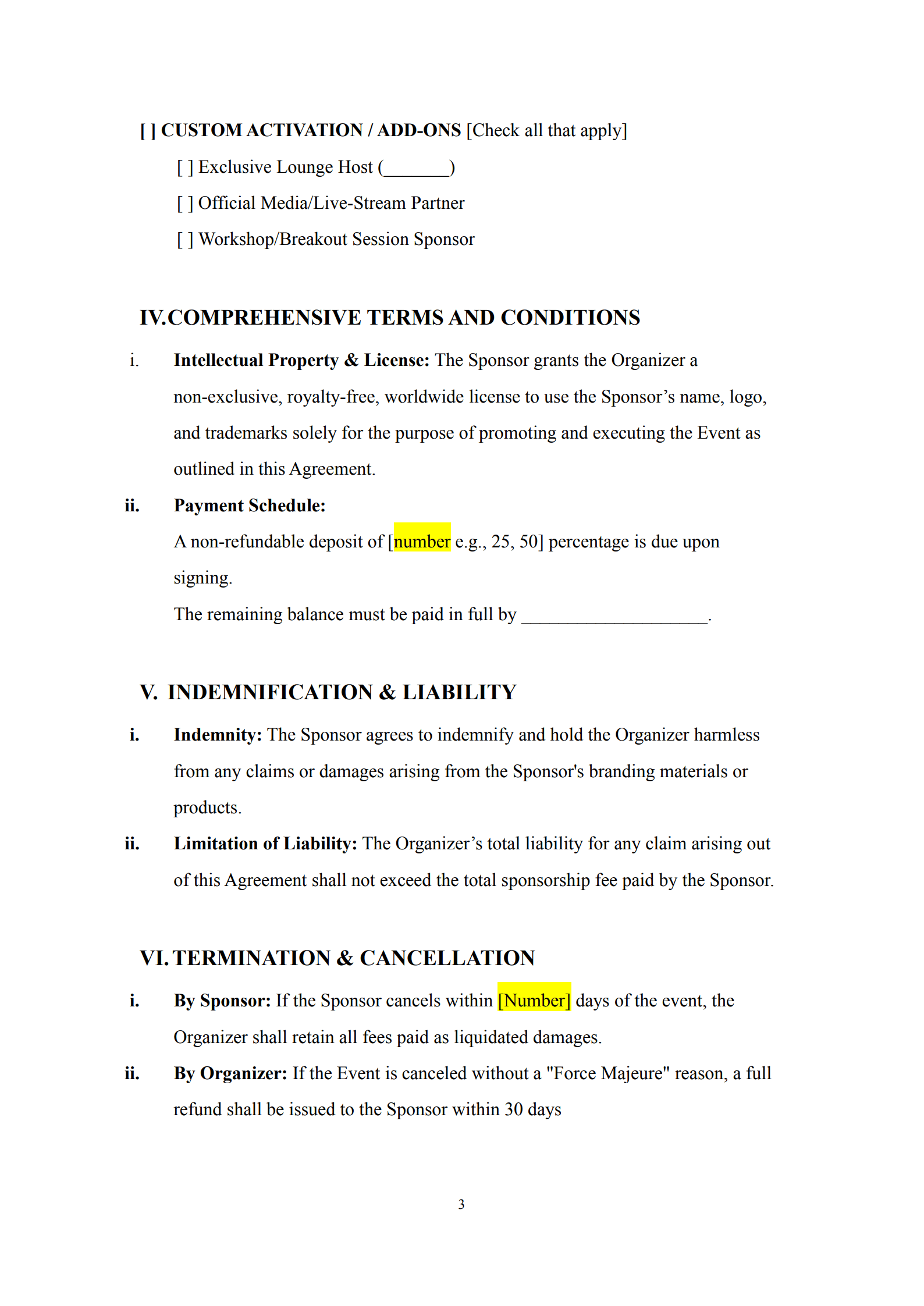 Customize Sponsorship Proposal Template – Stand Out Professionally